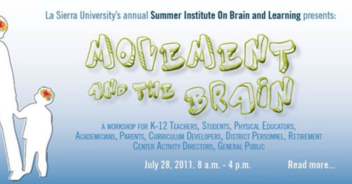 Workshop to link optimal brain function with fun exercise - La Sierra News